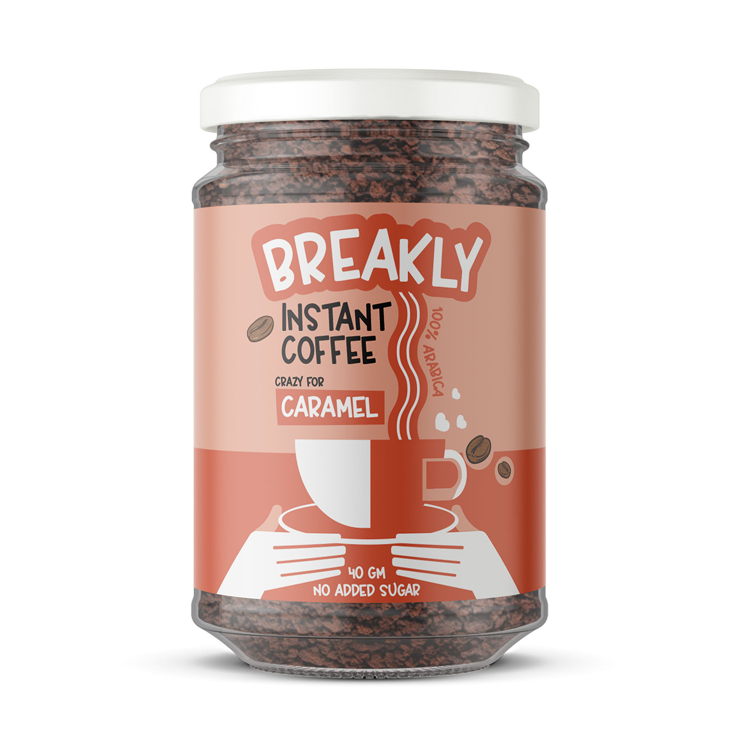 Breakly Instant Coffee Powder| Rich Caramel Flavour |Intense and Smooth ...