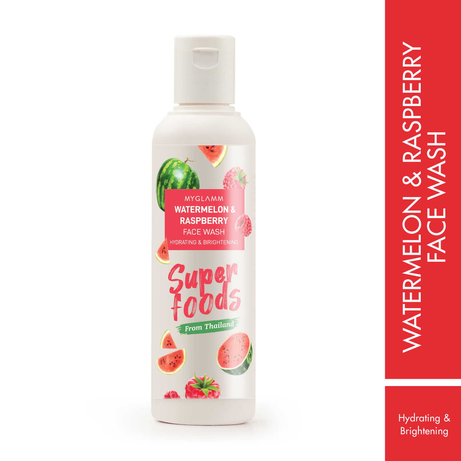 MyGlamm Super Foods Watermelon & Raspberry Face Wash--120ml