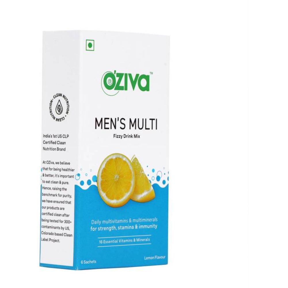 OZiva Men’s Multivitamins Fizzy Drink (with Vitamin A, B-complex & Iron)