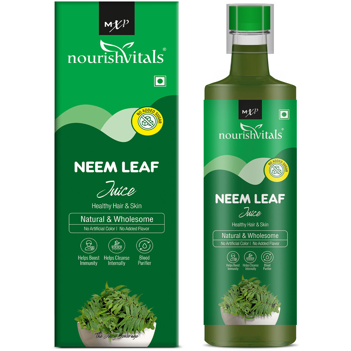 NourishVitals Neem Leaf Juice |Natural & Wholesome| For Healthy Hair ...