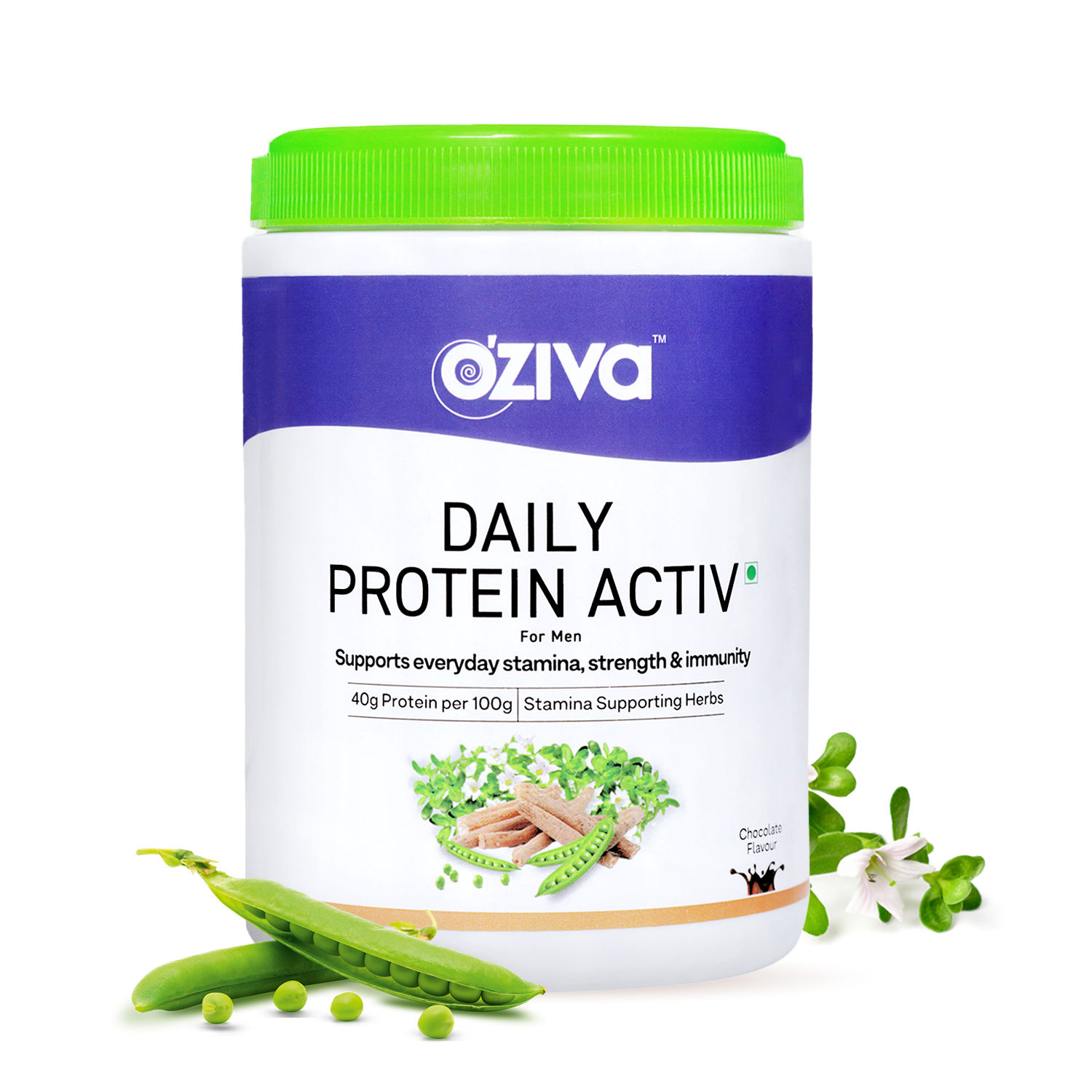 OZiva Daily Protein Activ For Men with Clean Whey Protein ...