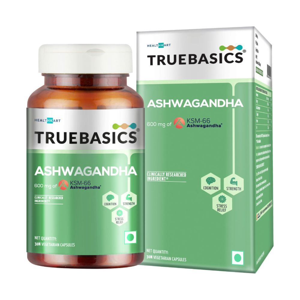 TrueBasics Ashwagandha, 30 capsules