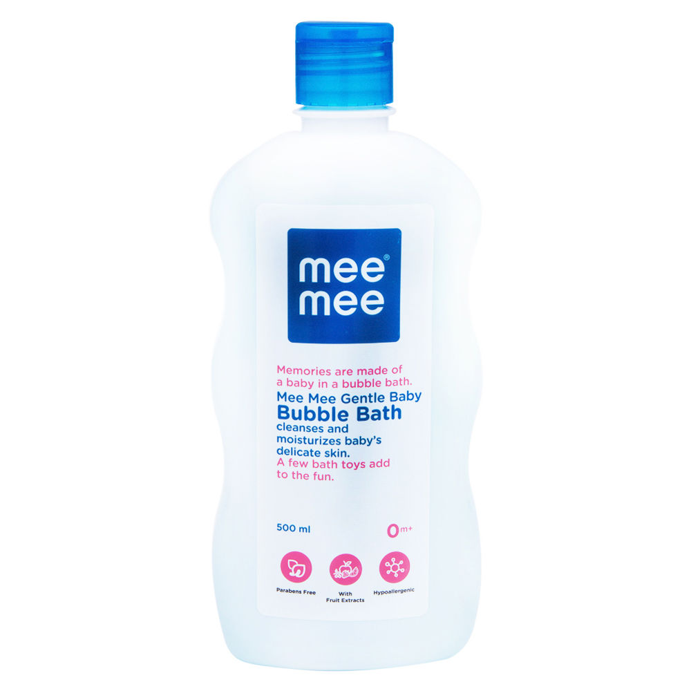 Mee Mee Gentle Baby Bubble Bath with Fruit Extracts , White, 500ml