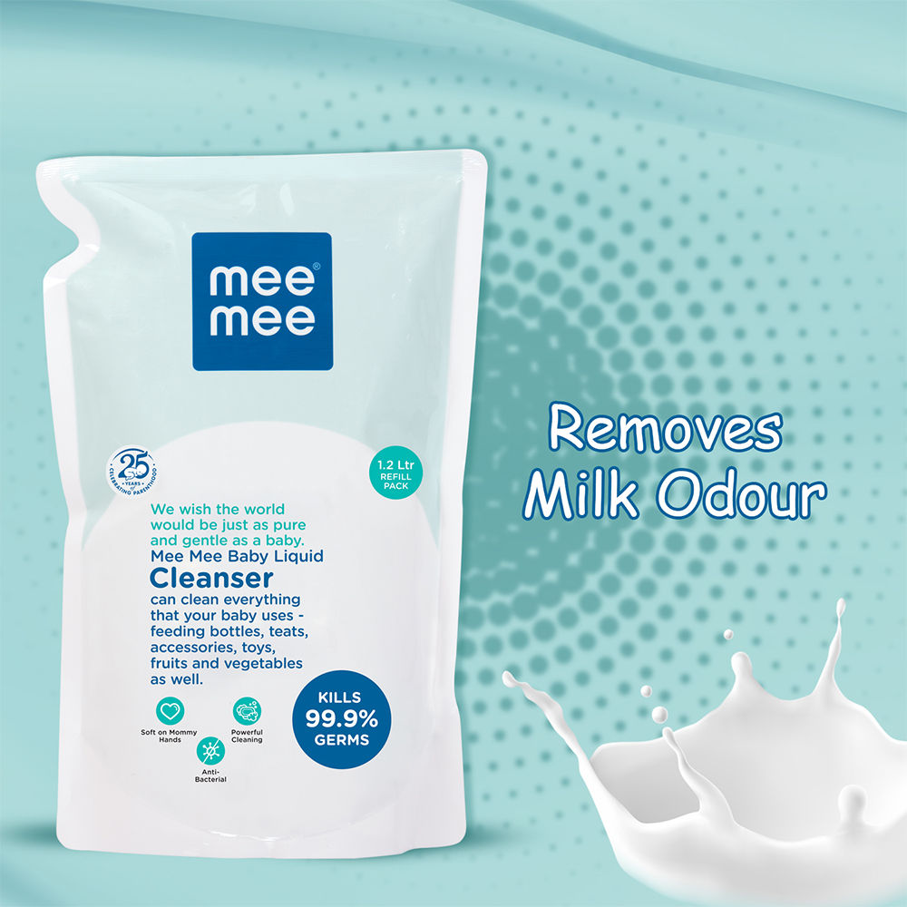 Mee Mee Anti-Bacterial Baby Liquid Cleanser (1.2 L - Refill Pack)