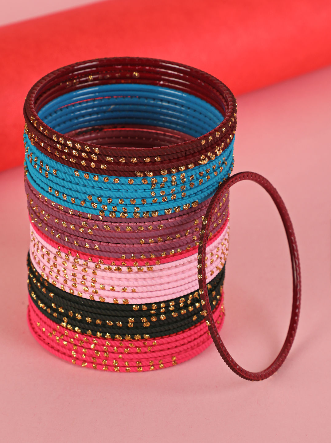 Set Of 24 Solid Handcrafted Bangles