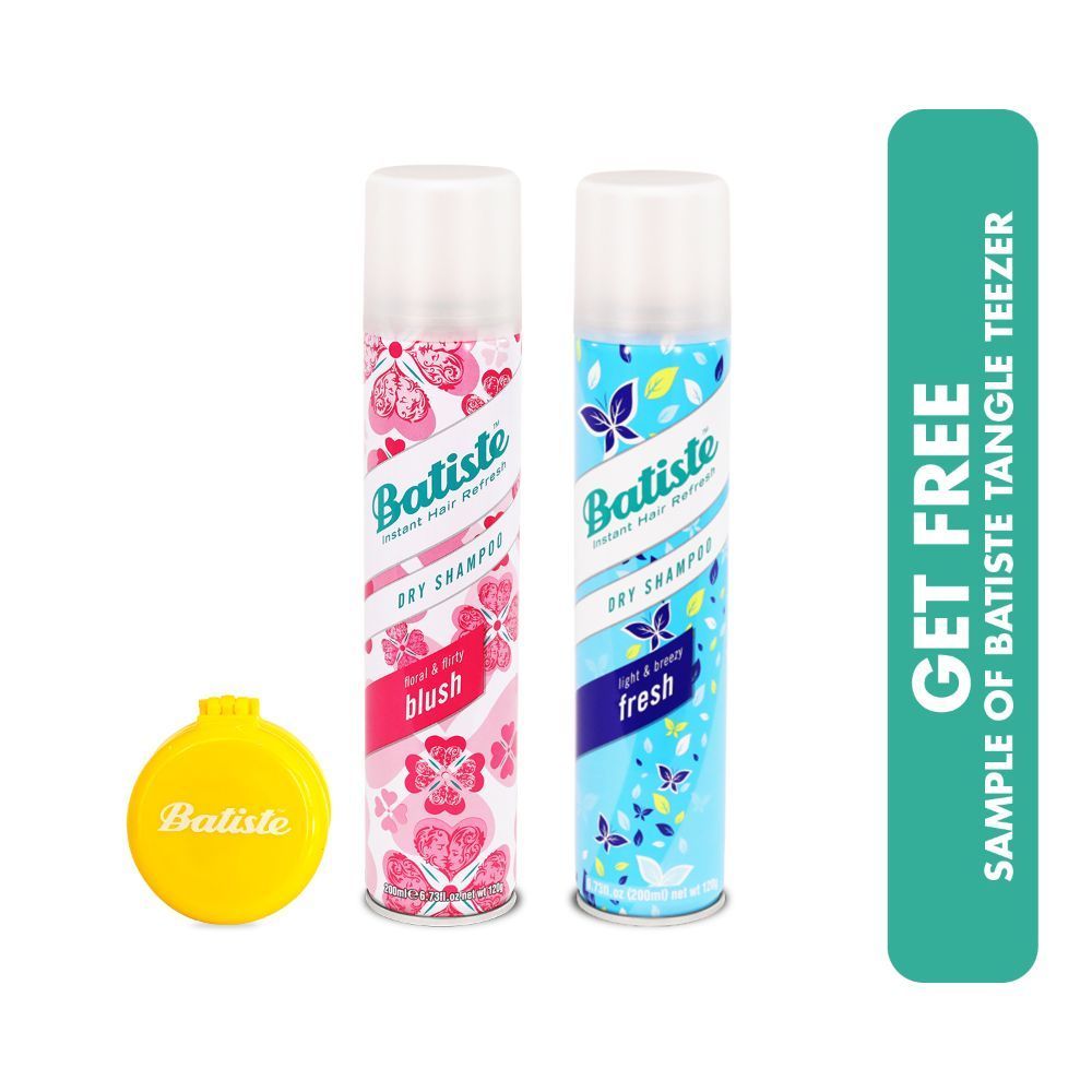 Batiste Floral & Flirty Blush and Light & Breezy Fresh 400 ml,pack 2