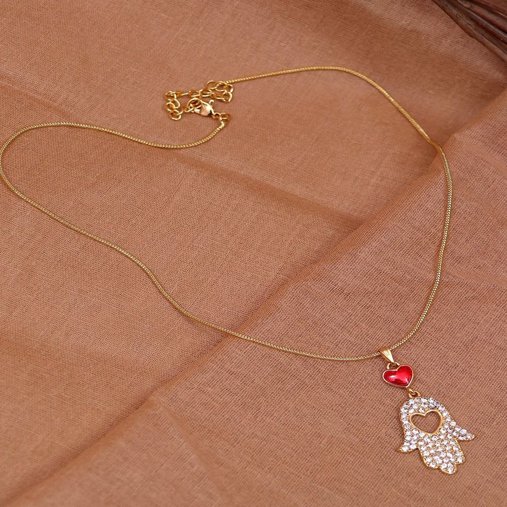 Crunchy Fashion Hand-Crafted Design Gold-plated Necklace Set CFN0891