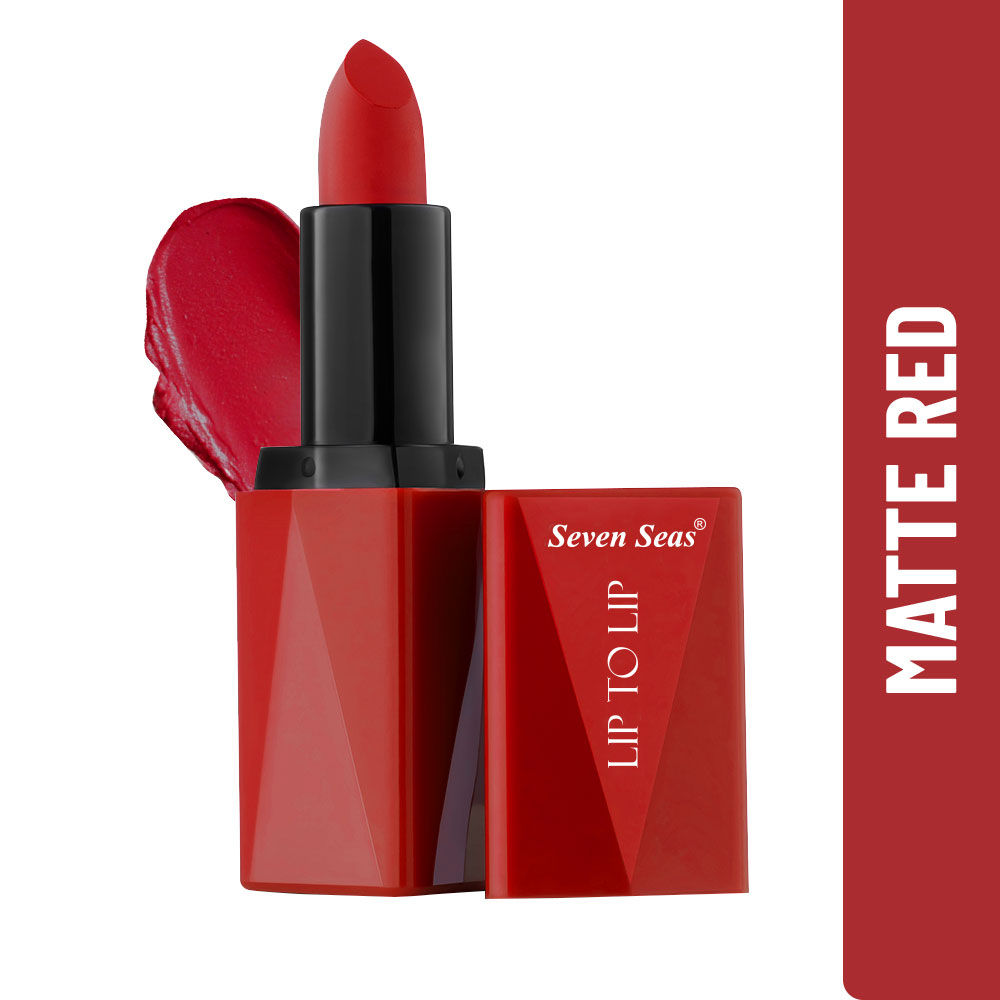 Seven Seas Lip To Lip Matte Lipstick (Matte Red) 3.8G