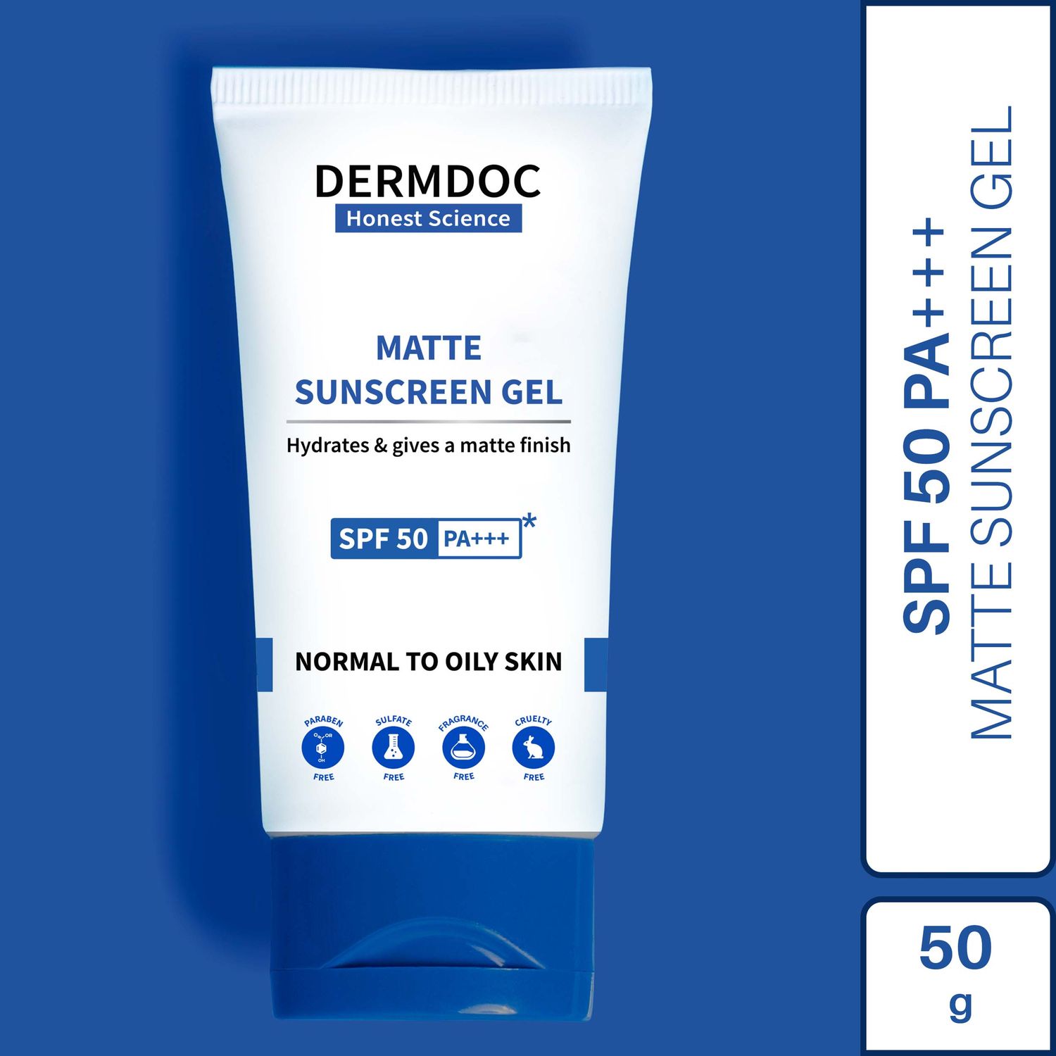 Dermdoc Matte Sunscreen Gel SPF 50 PA+++ (50 g)