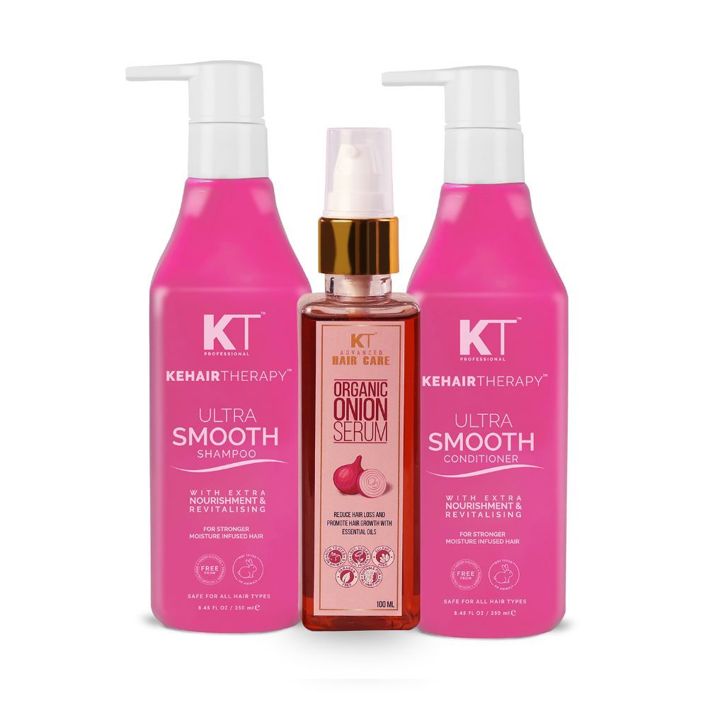KT Professional ultra smooth shampoo & conditioner + Organic onion ...