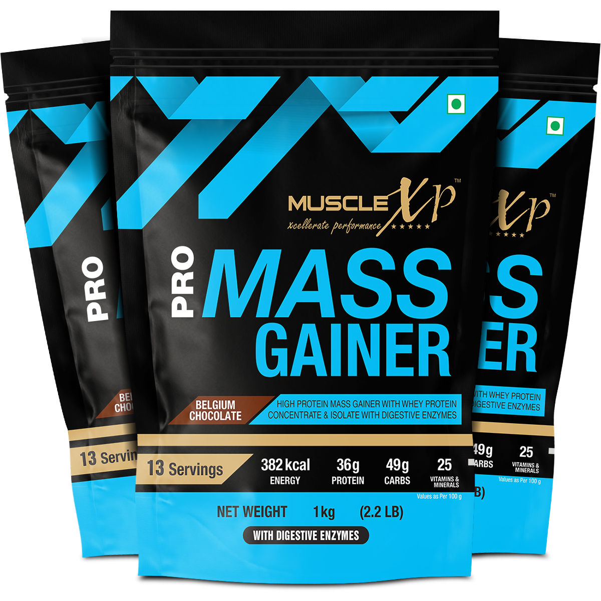 MuscleXP Pro Mass Gainer for Musce Mass Gain With Whey Protein, Whey ...
