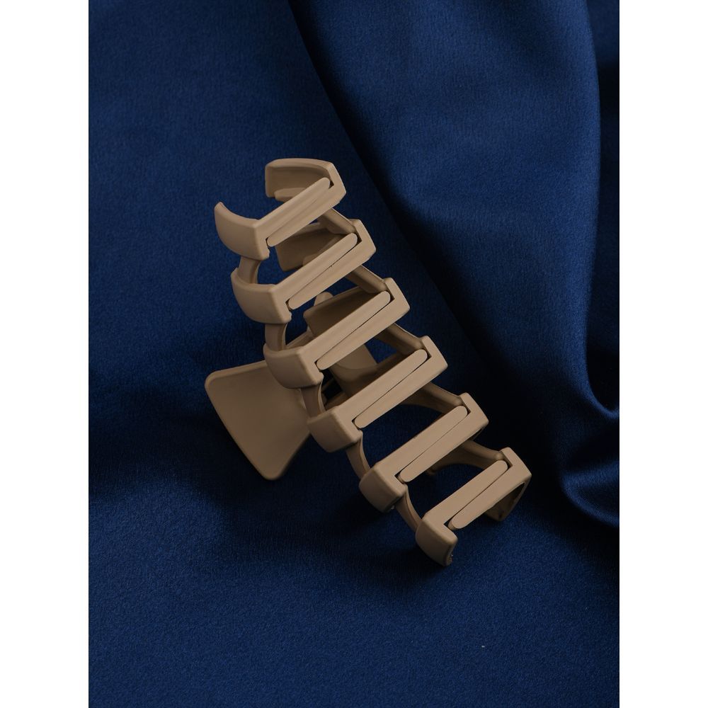 Lilly & Sparkle Beige Zigzag Claw Clip