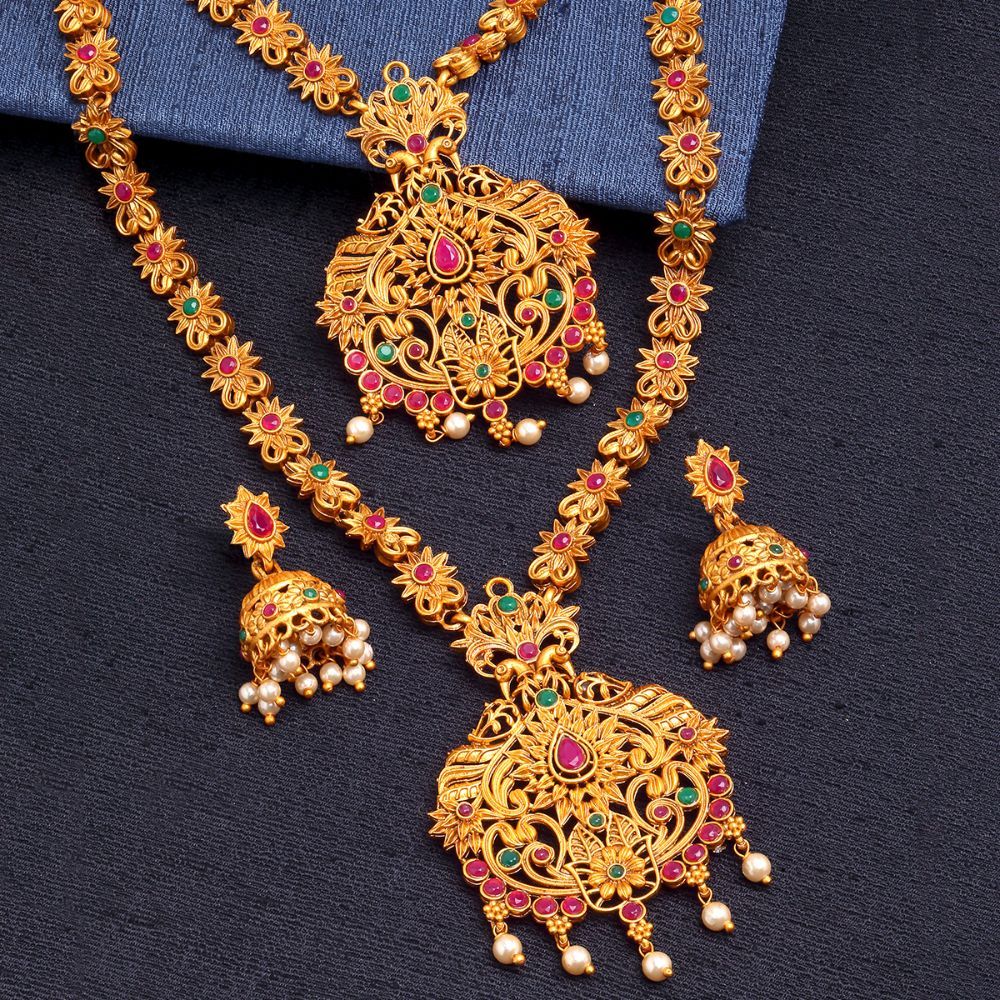 Karatcart Traditional Sun Design Gold Plated Handcrafted Temple ...