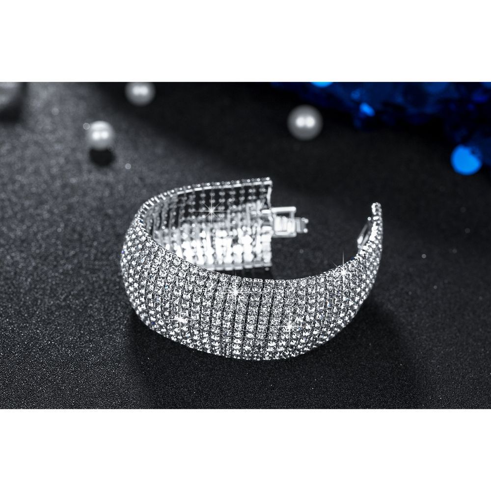 Yellow Chimes Crystals from Swarovski Platinum Plated Crystal Bracelet ...