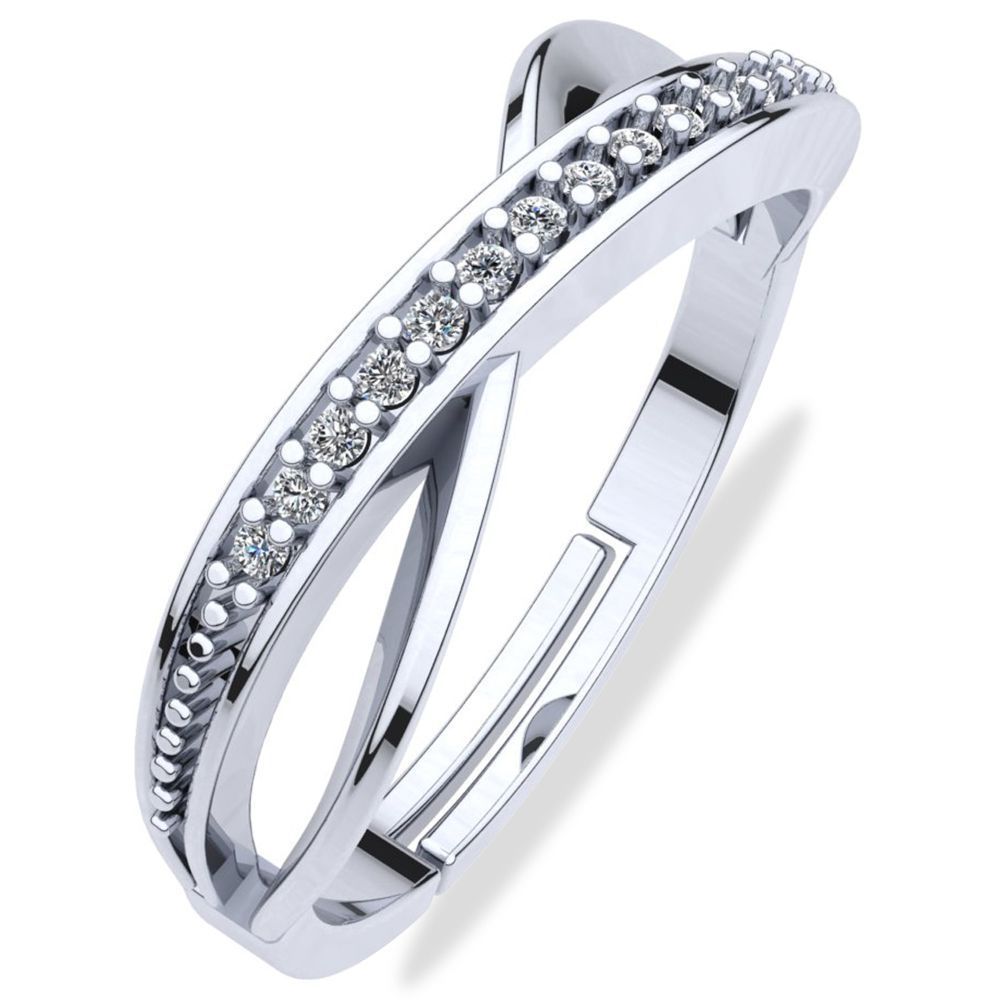 KUNUZ 925 Sterling Silver Adjustable Ring for Women