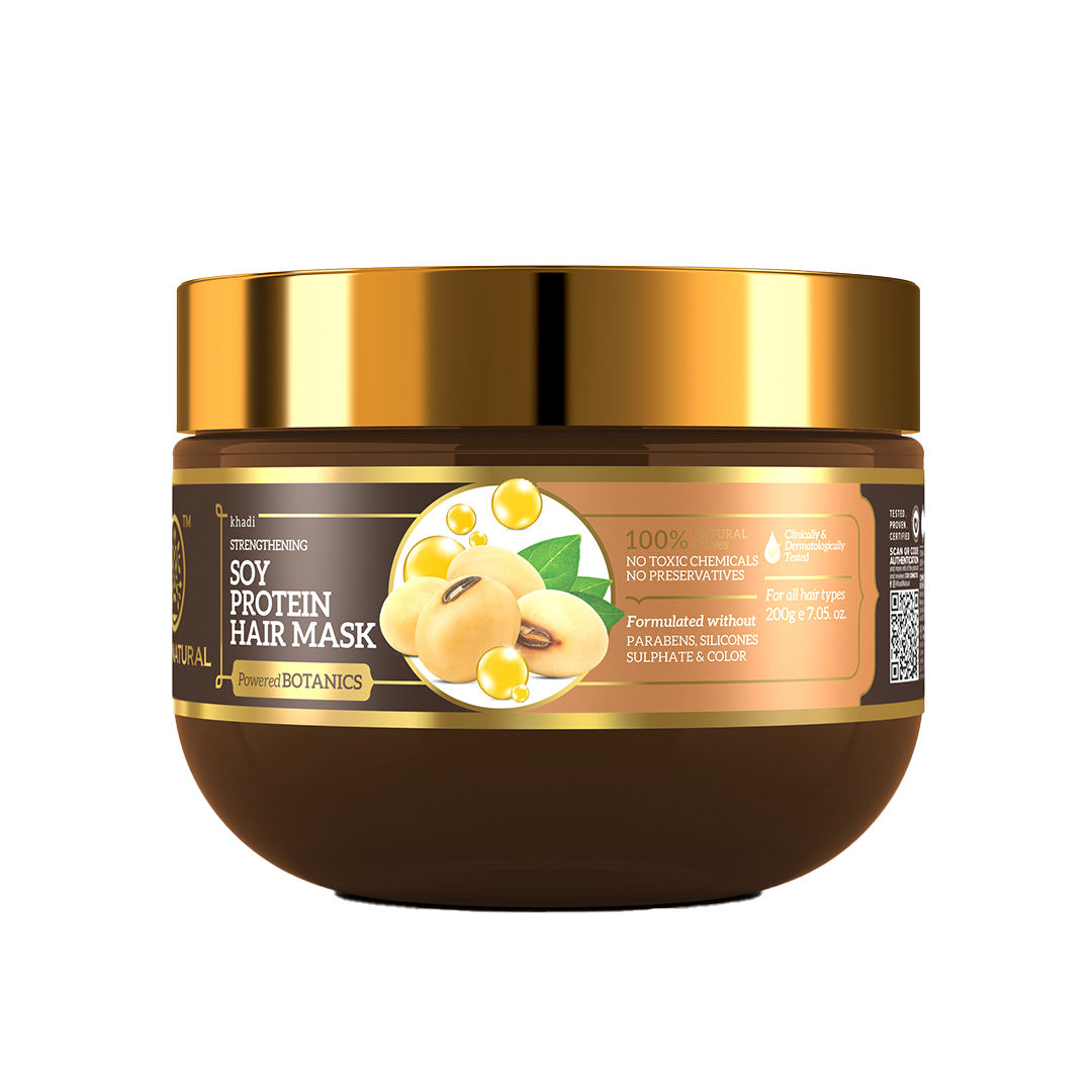 Khadi Natural Strengthening Soy Protein Hair Mask by Powered BOTANICS ...