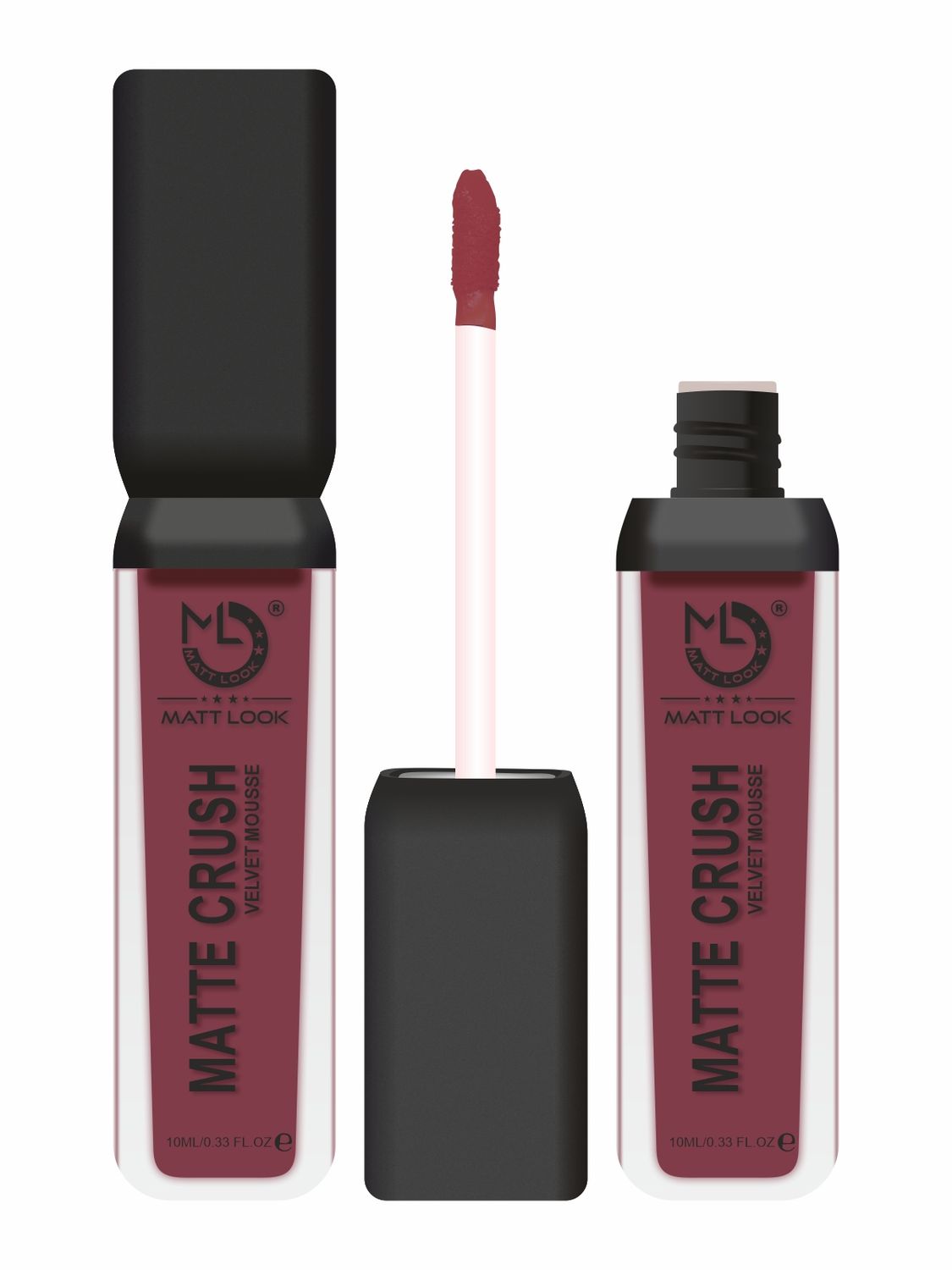Matt look Matte Crush Velvet Mousse Lipstick, Burgundy (10ml)