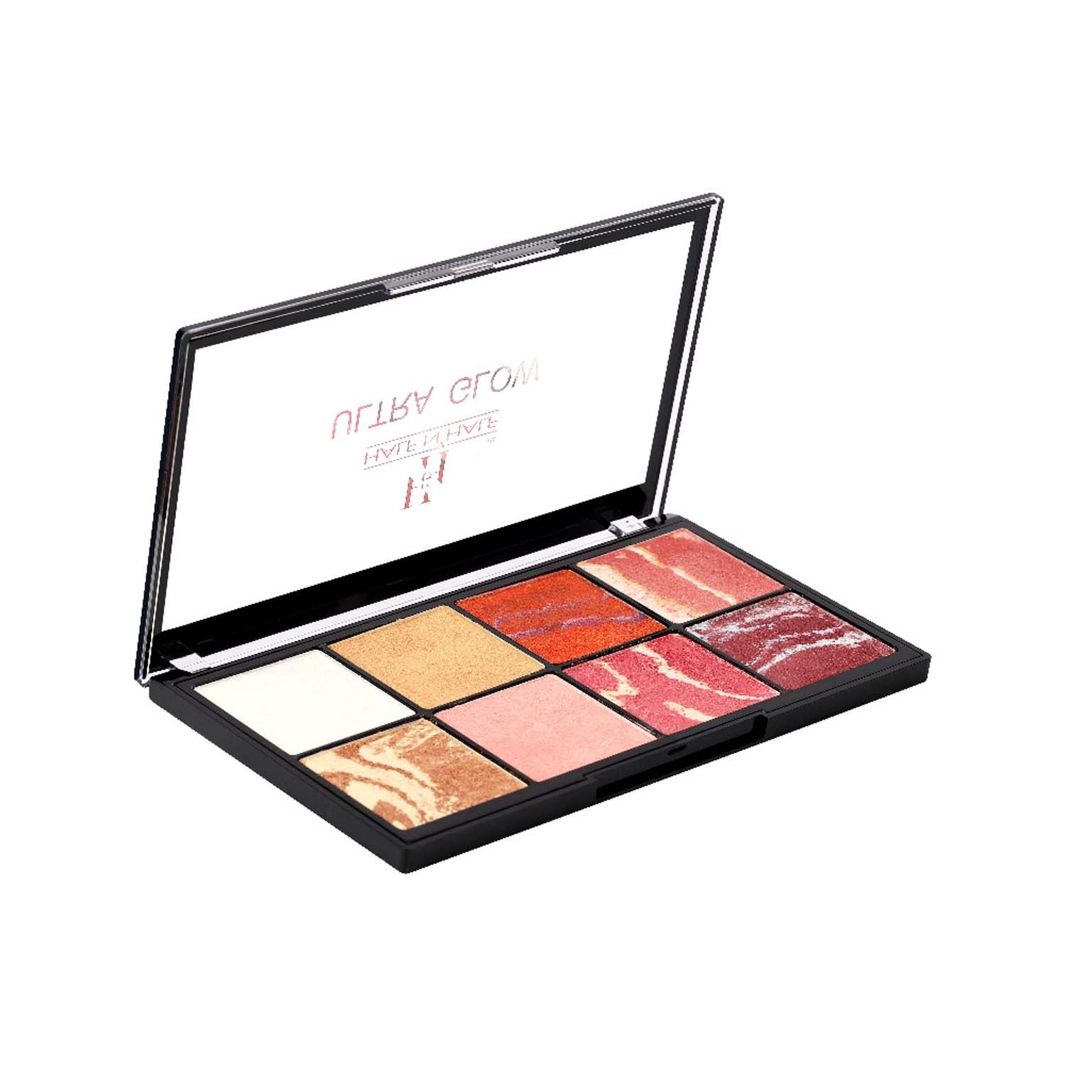 Half N Half HD PRO, Ultra Glow Multicolour Baked Highlighter Palette ...
