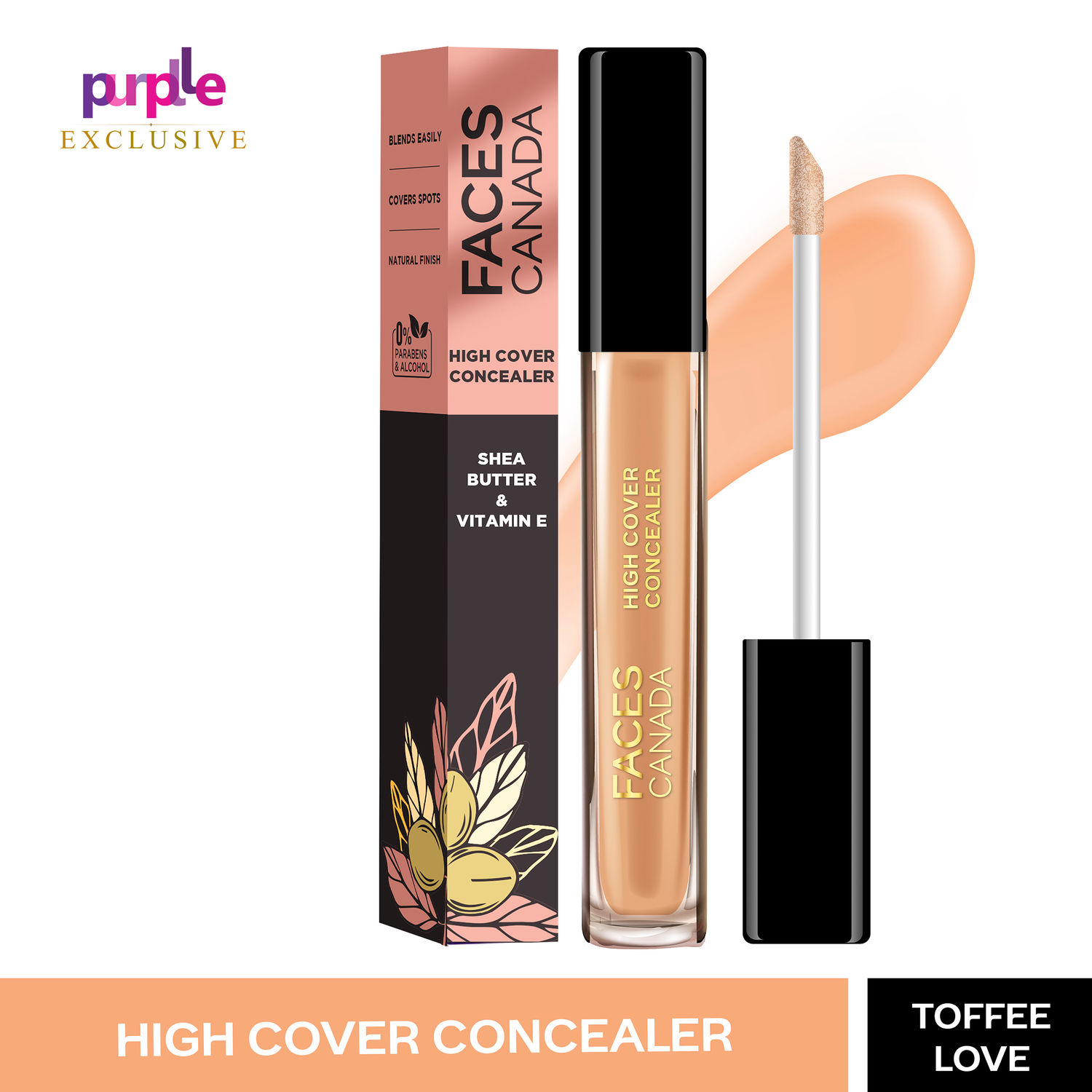 Faces Canada High Cover Concealer I Natural Finish I Covers ...
