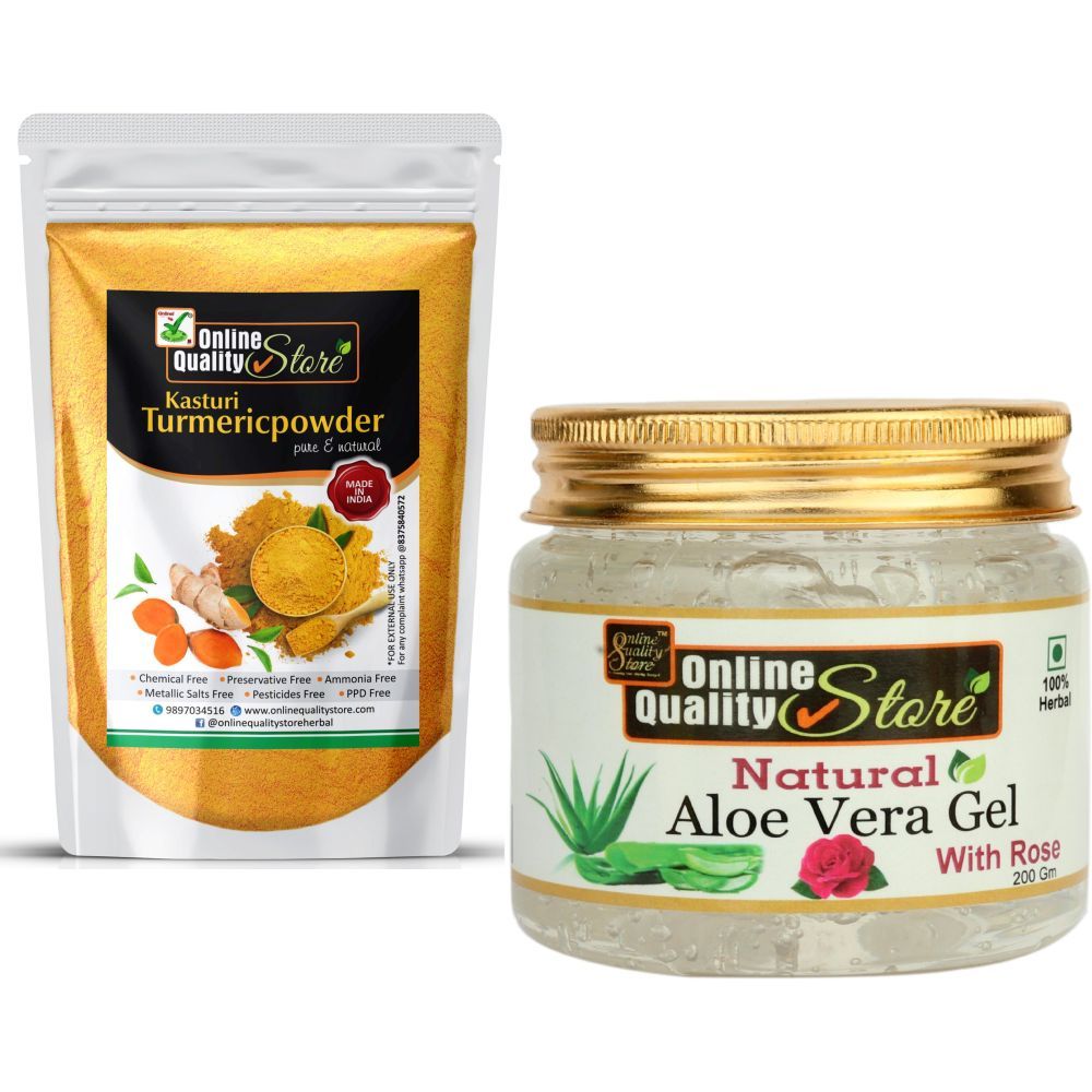 Online Quality Store Face Pack Gel and Powder Combo - 400 g (Set of 2 ...