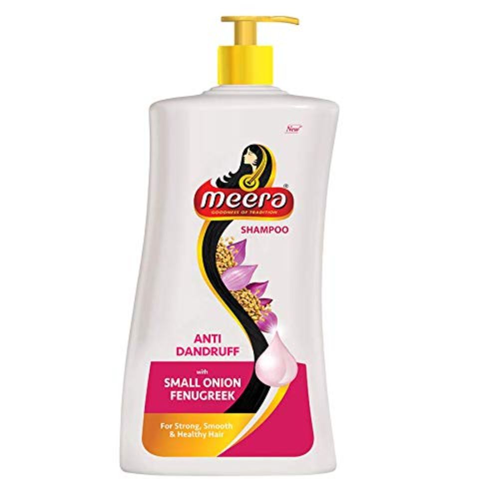 Meera Anti Dandruff Shampoo, With Small Onion and Fenugreek, 1L.