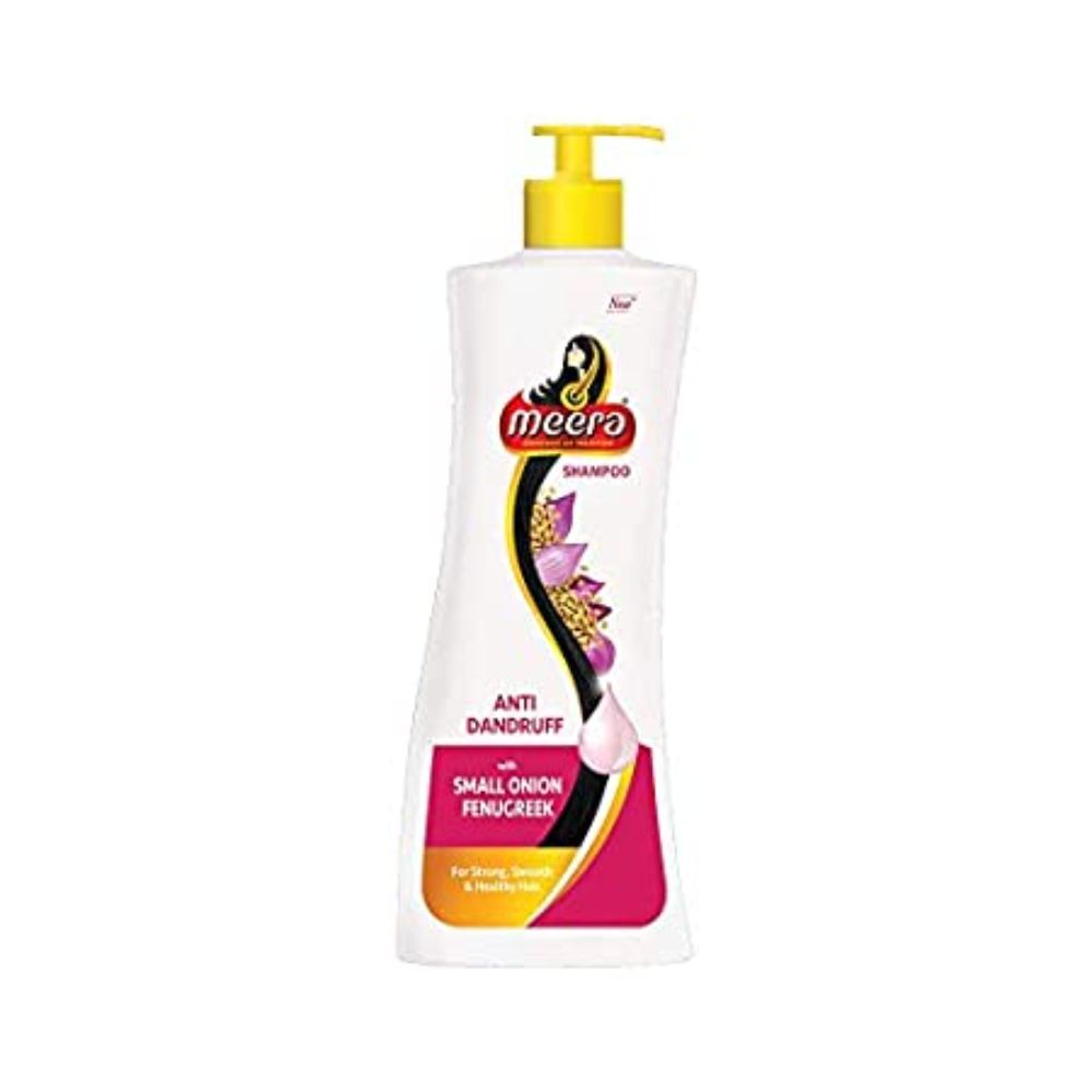 Meera Anti Dandruff Shampoo, With Small Onion and Fenugreek, 340ml