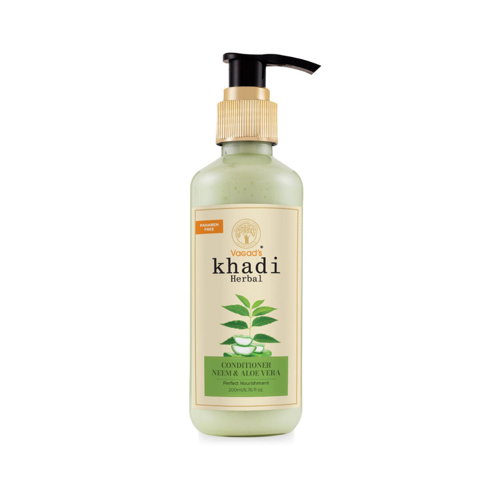 Vagad's Khadi Neem and Aloe Vera Conditioner 200ml | Hair nourishment ...