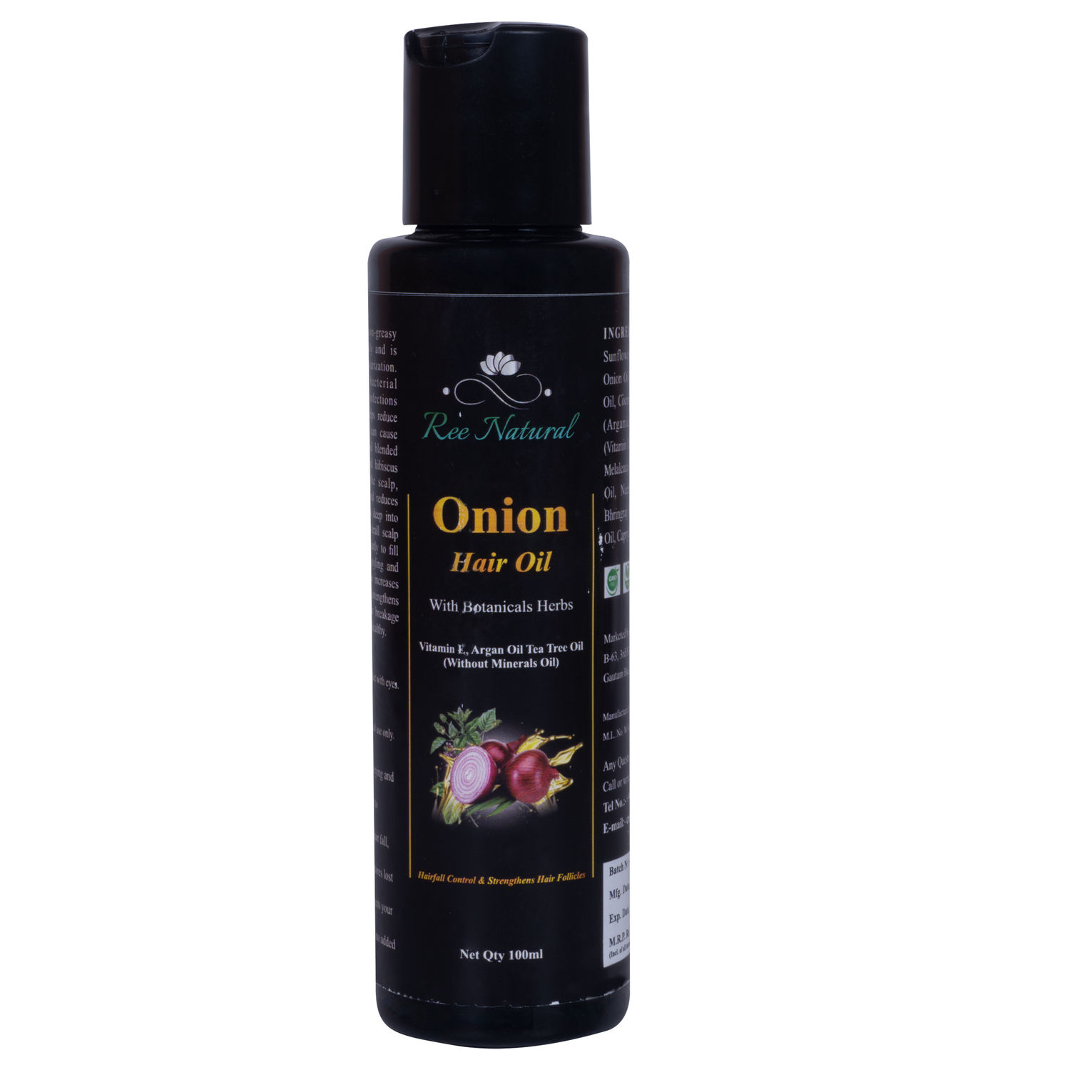 Ree Natural Onion Oil With Herbs - Without Mineral Oil