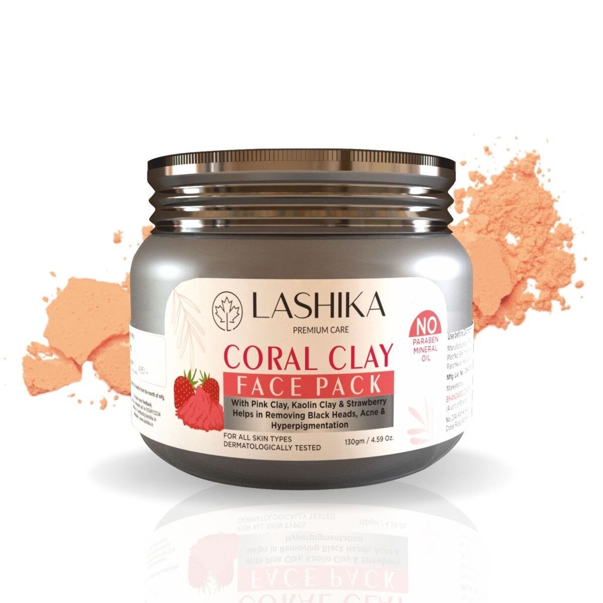 Lashika Coral Clay Face Pack 130 Gm