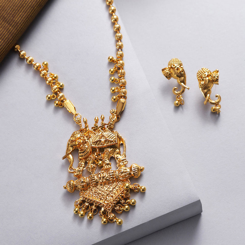 Jewels Galaxy Gold-Plated Beaded Jewellery Set