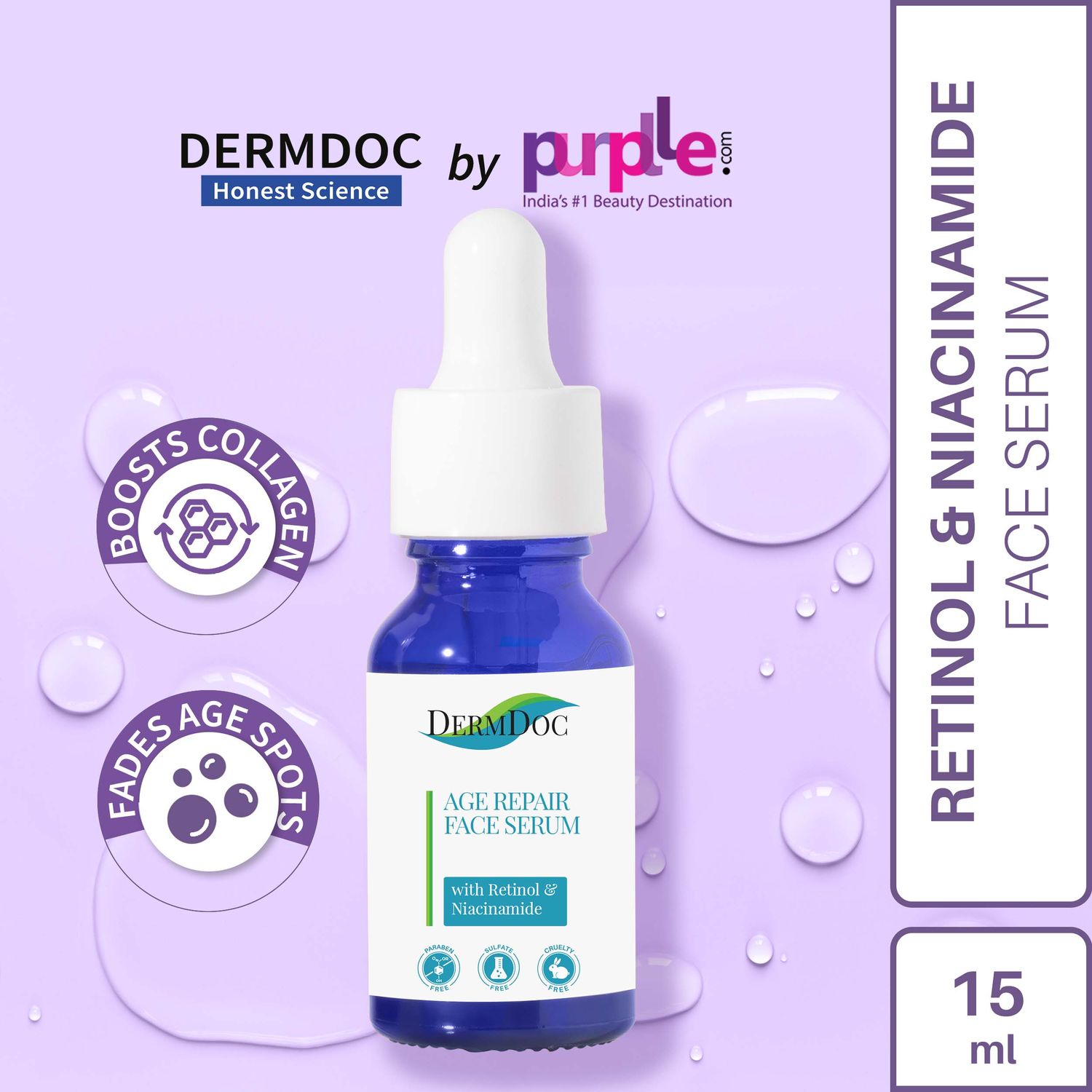 DermDoc Age Repair Serum with Retinol and Niacinamide (15 ml)