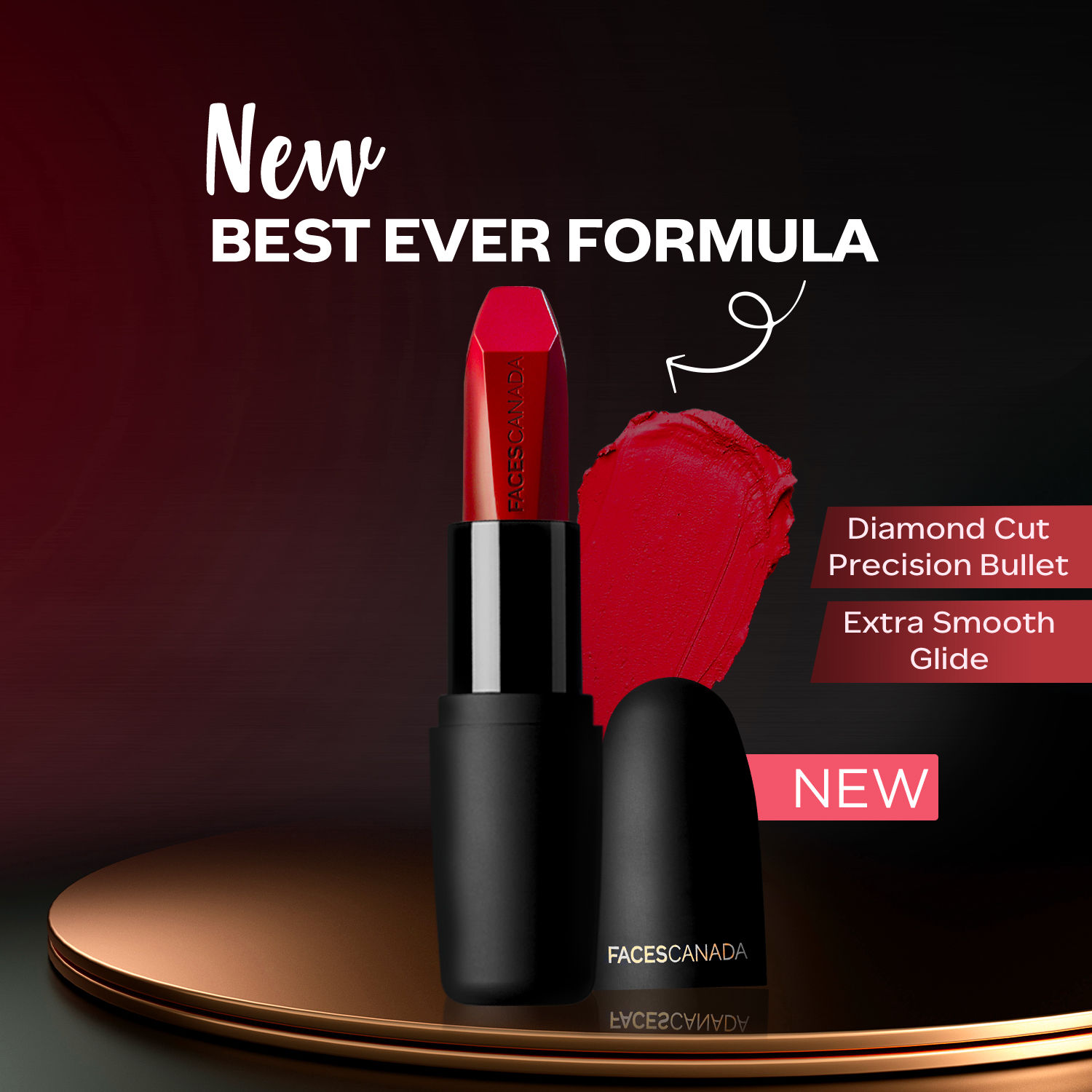 Faces Canada Weightless Matte Finish Lipstick Ruby Rush P11 (4 g)