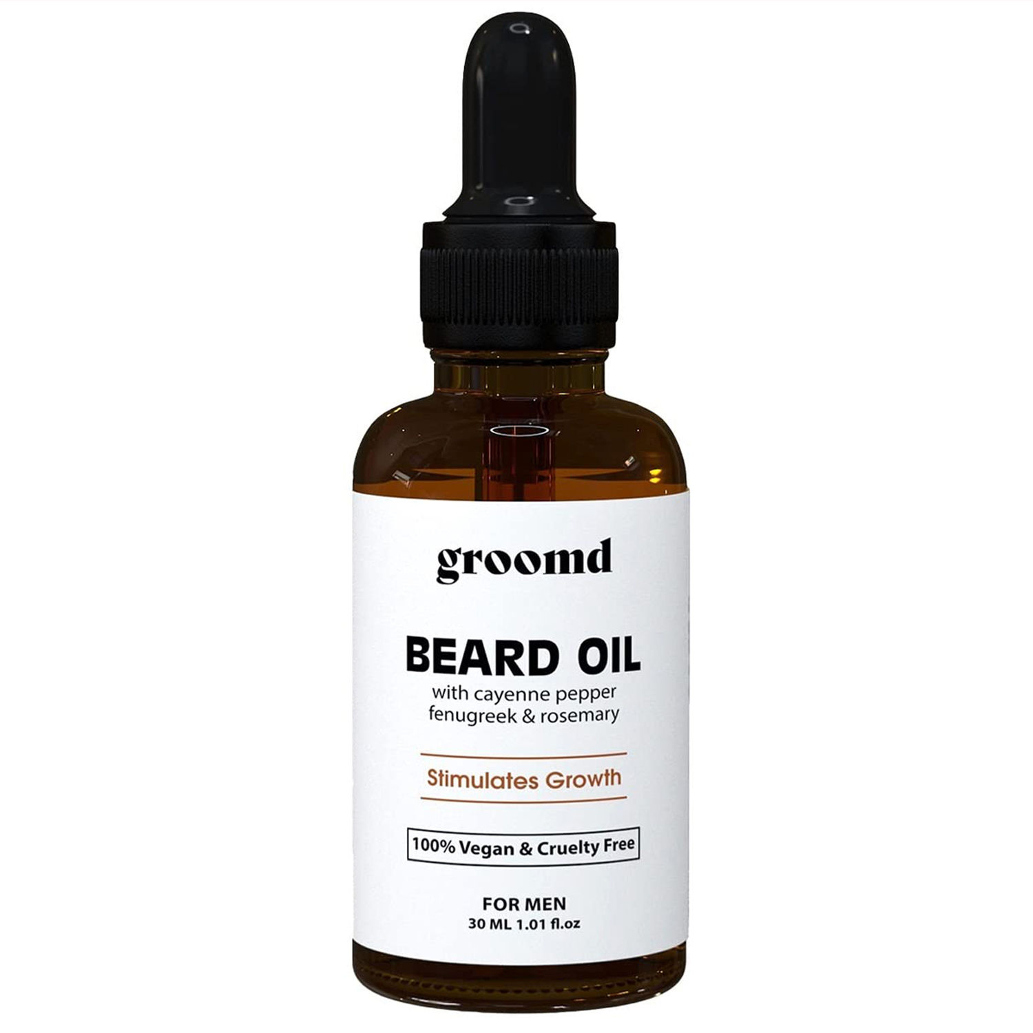 Groomd Beard Growth Oil with Cayenne Pepper, Fenugreek & Rosemary ...