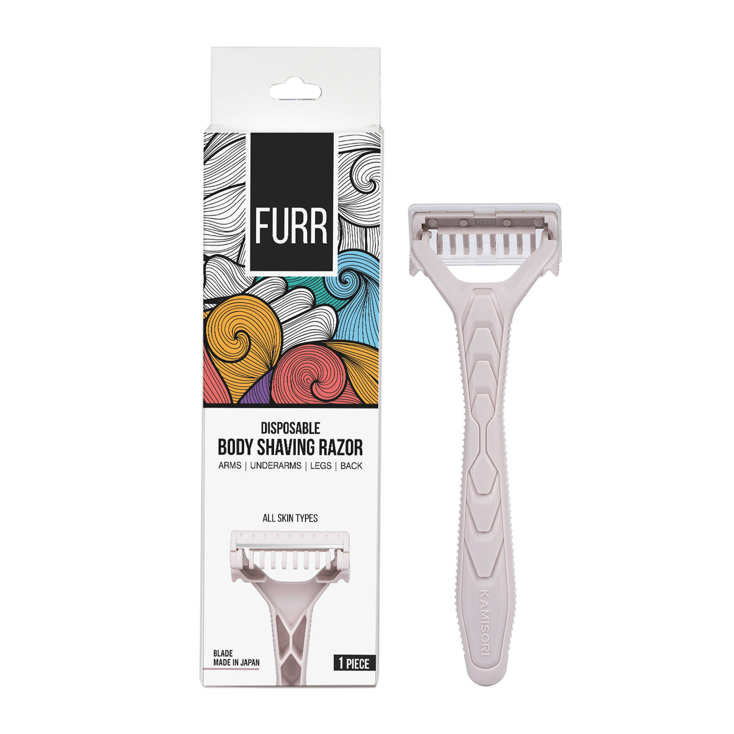 FURR Disposable Body Hair Removal Shaving Razor | Gentle On Skin | No ...