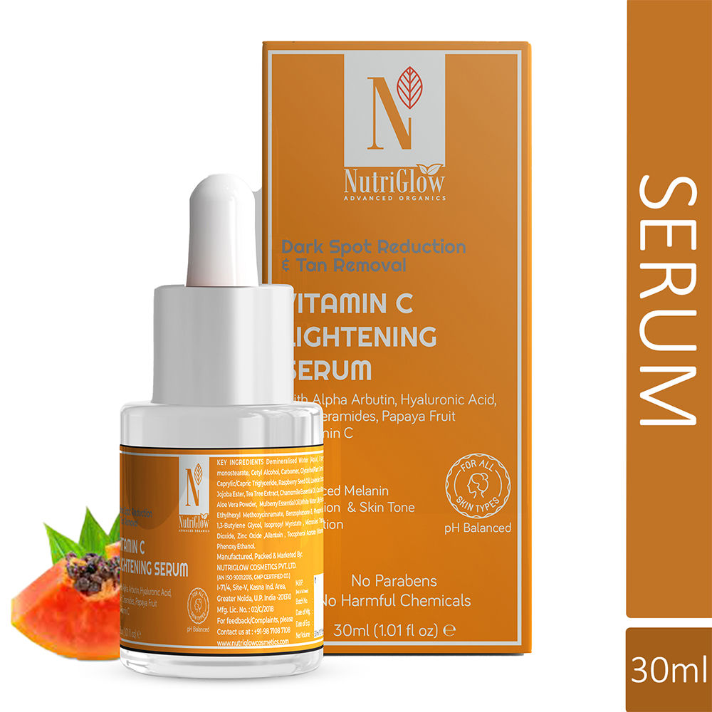 NutriGlow Advanced Organics Vitamin C Lightening Serum For Dark Spot ...