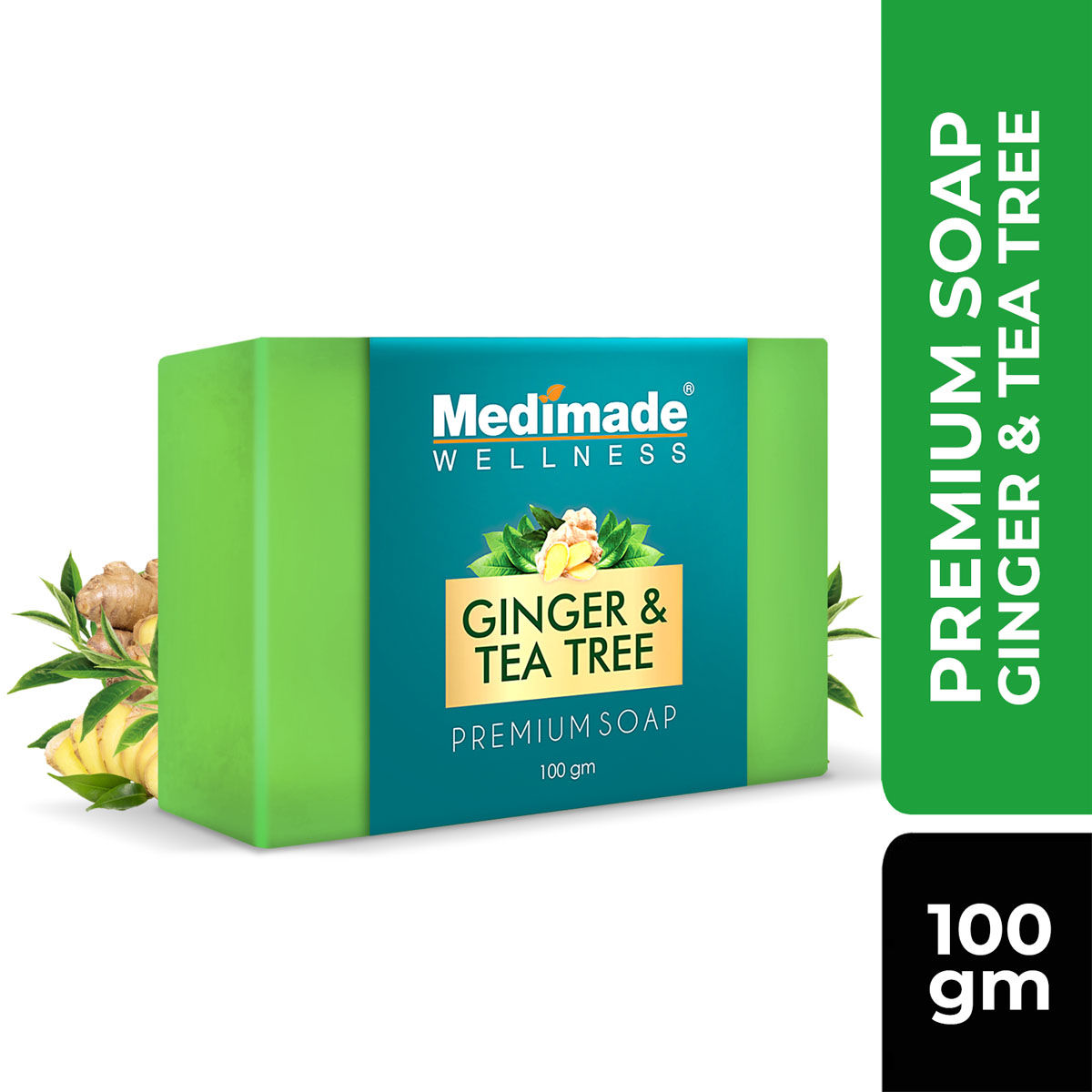 Medimade Ginger & Tea Tree Premium Soap - 100 gm
