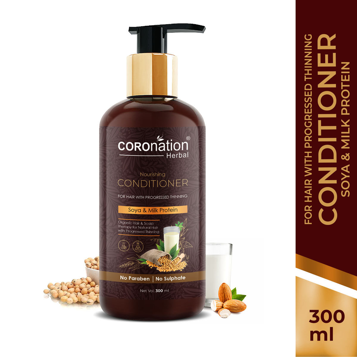 COROnation Herbal Soya and Milk Protein Hair Conditioner - 300 ml