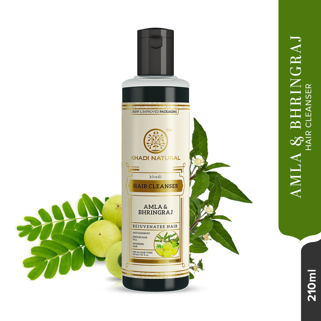 Khadi Natural Ayurvedic Amla & Bhringraj Hair Cleanser (210 ml)