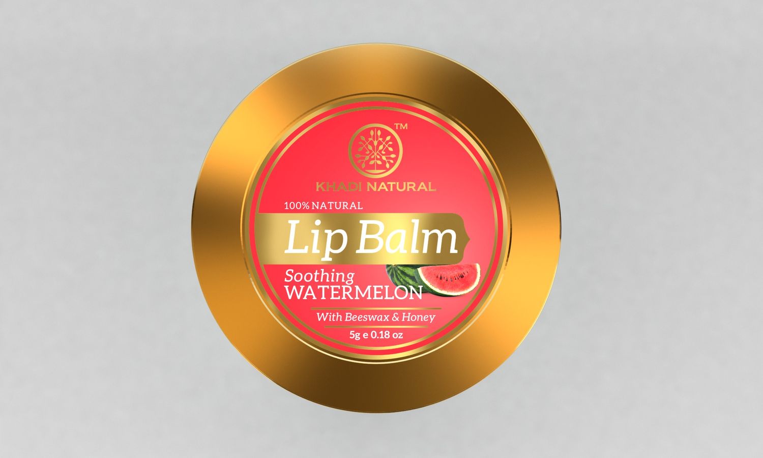 Khadi Natural Ayurvedic Watermelon Lip Balm (5 g)