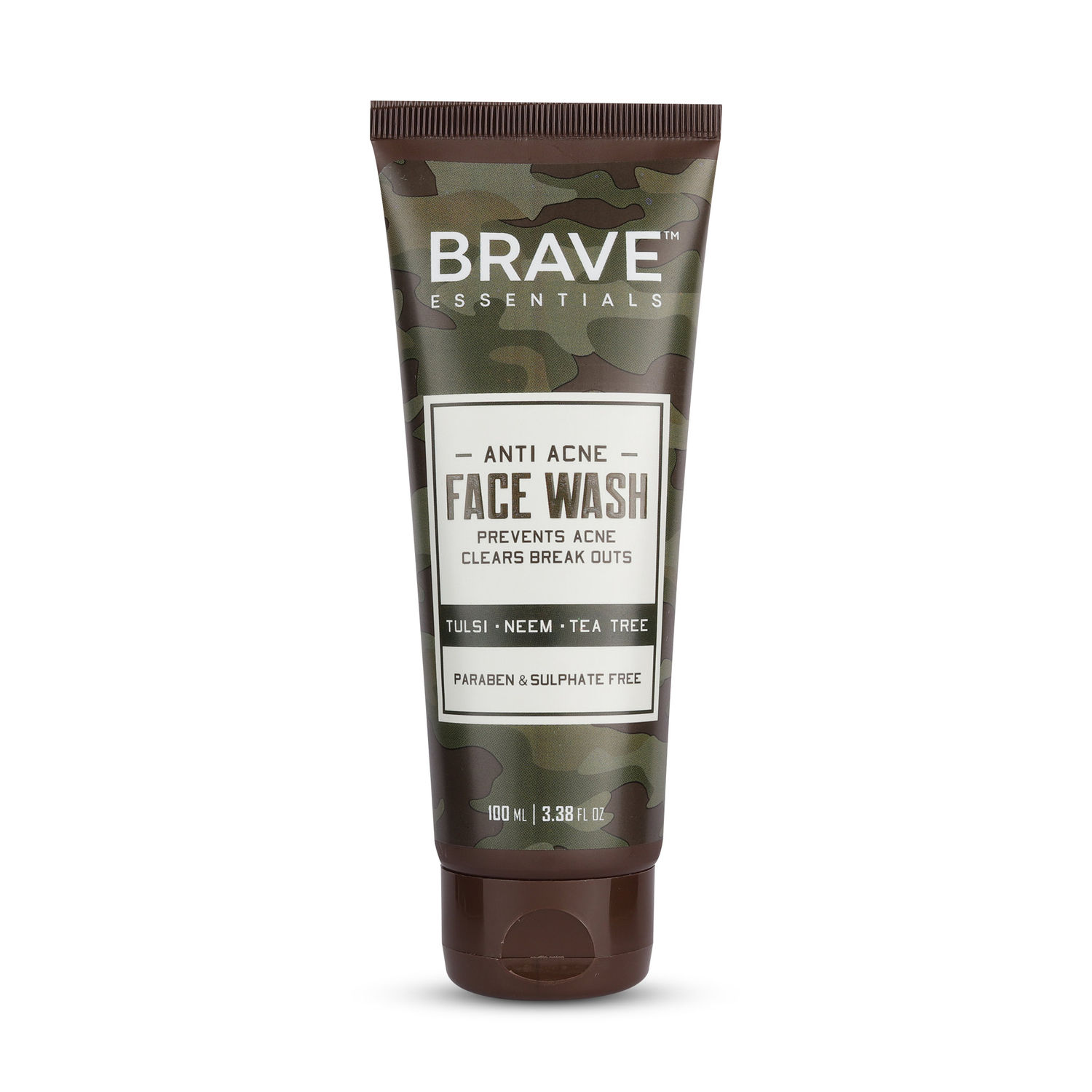 Brave Essentials Anti-Acne Face Wash | 100 ml | Prevents Acne & Clears ...