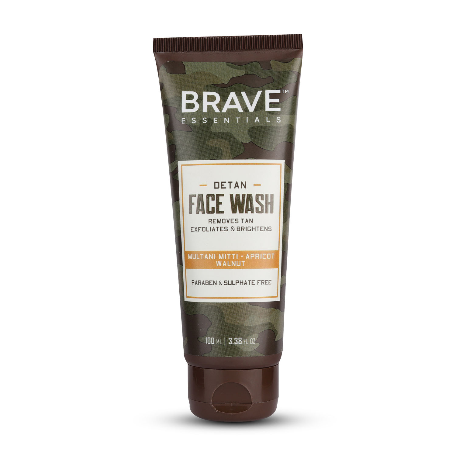 Brave Essentials De-Tan Face Wash | 100 ml | Removes Tan, Exfoliates ...