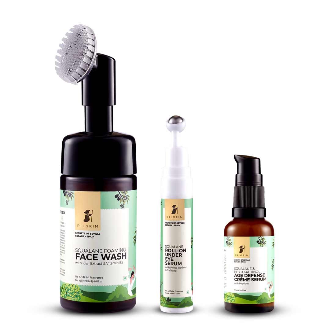 Pilgrim Youth Preserve Rescue Facial Combo, Squalane & Phyto-Retinol ...