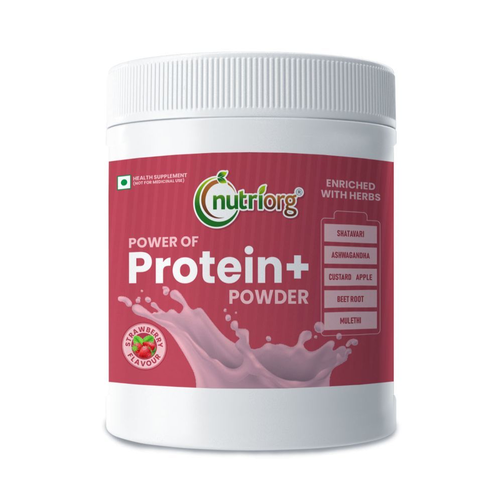 Nutriorg Protein Plus Powder 400g (Strawberry Flavor)