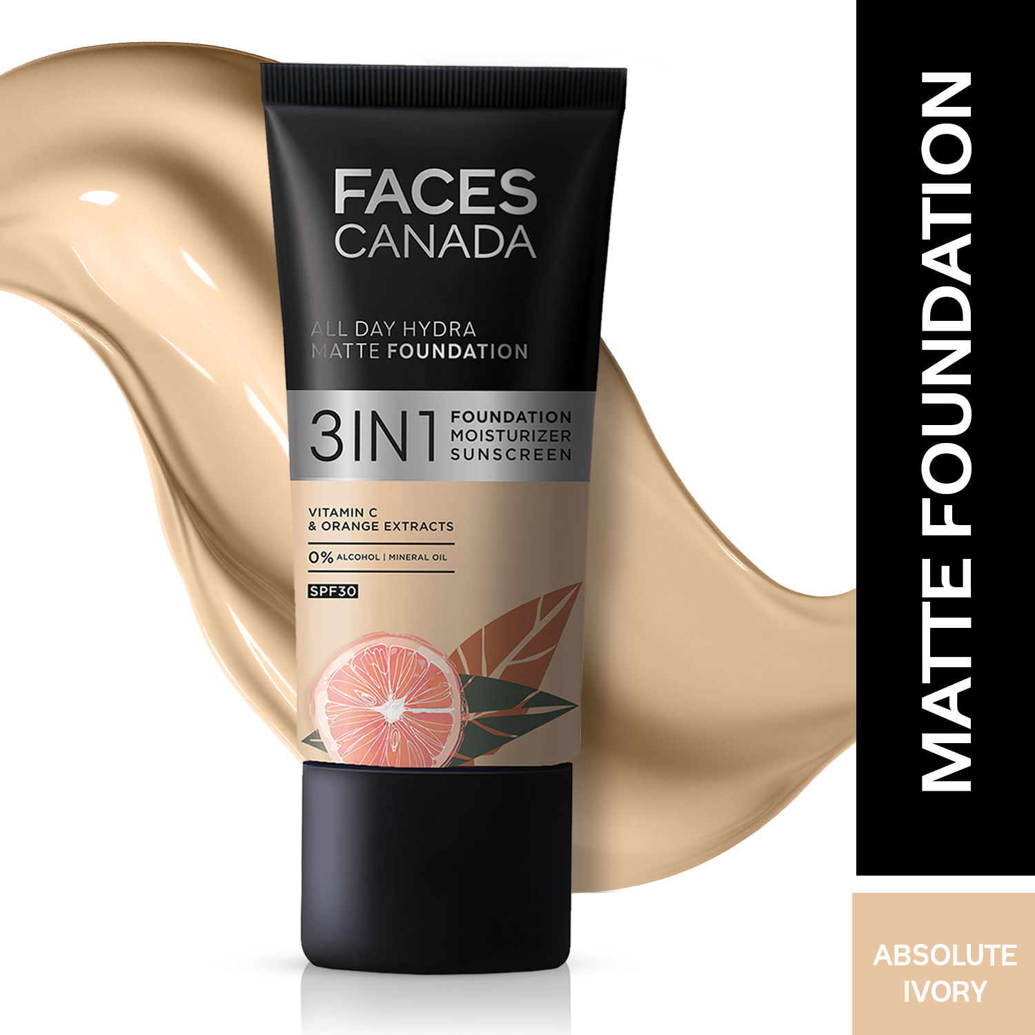 Faces Canada All Day Hydra Matte Foundation I 3 in 1 Matte Foundation ...