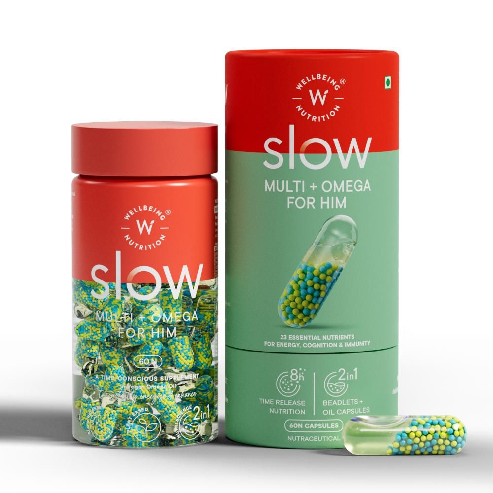 Wellbeing Nutrition Slow | Multivitamin for Him (60 Capsules)