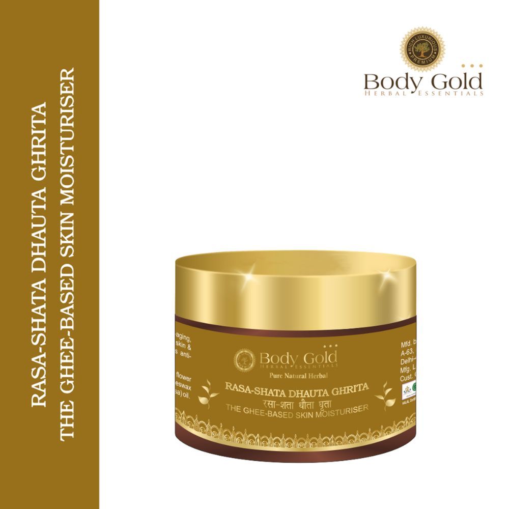 Body Gold Rasa Shata Dhauta Ghrita - The Ghee Based Crean Skin ...