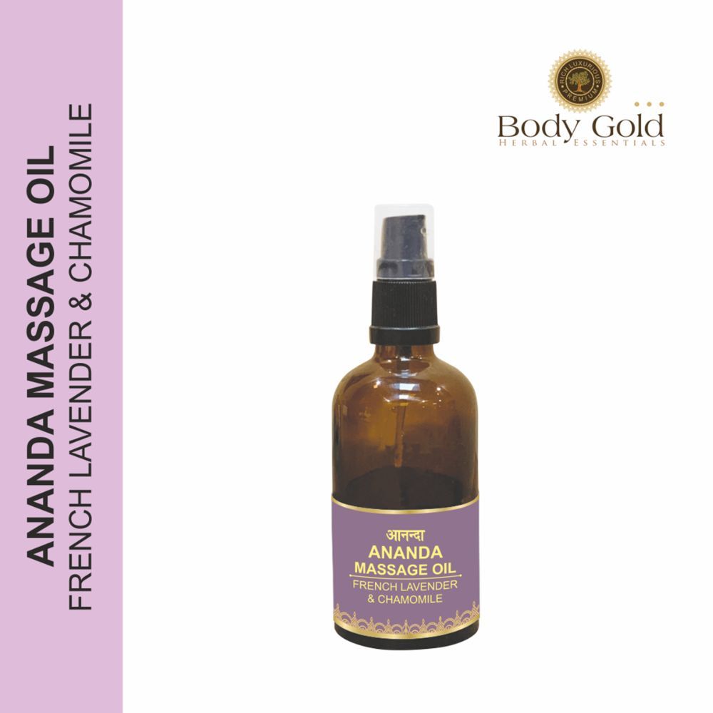 Body Gold Ananda (French Lavender & Chamomile) 100ml (Massage Oil)