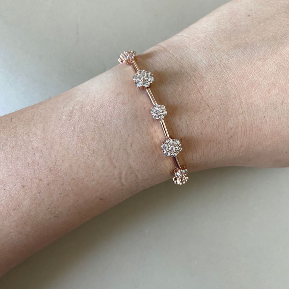 Mozaati Katherine Bracelet -Rose Gold
