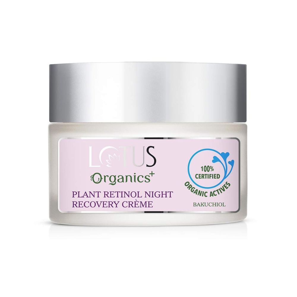 Lotus Organics+ Bakuchiol Plant Retinol Recovery Night Cream | Reduces ...