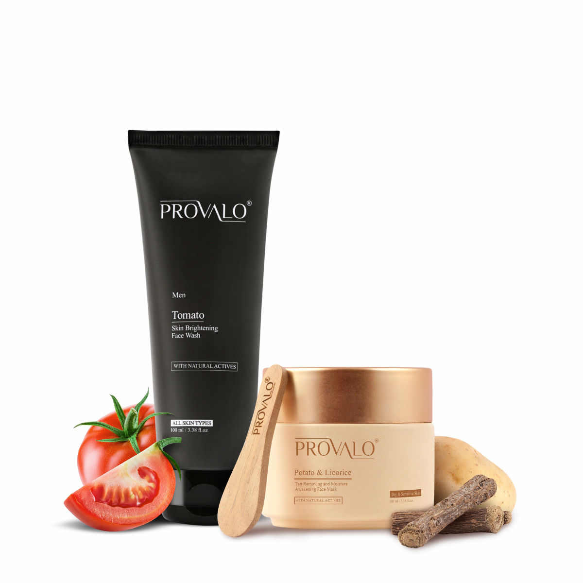 Provalo Skin Brightening And Moisture Awakening Duo Combo For Dry ...